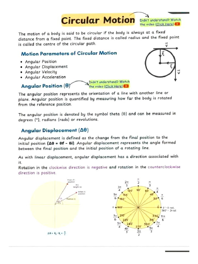 Uniform Circular Motion XI | PDF
