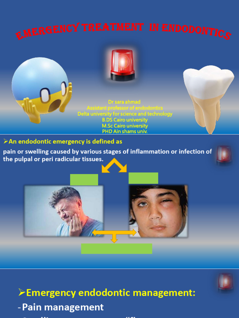 Lec 6 Emergency in Endodontics | PDF | Analgesic | Nonsteroidal Anti ...