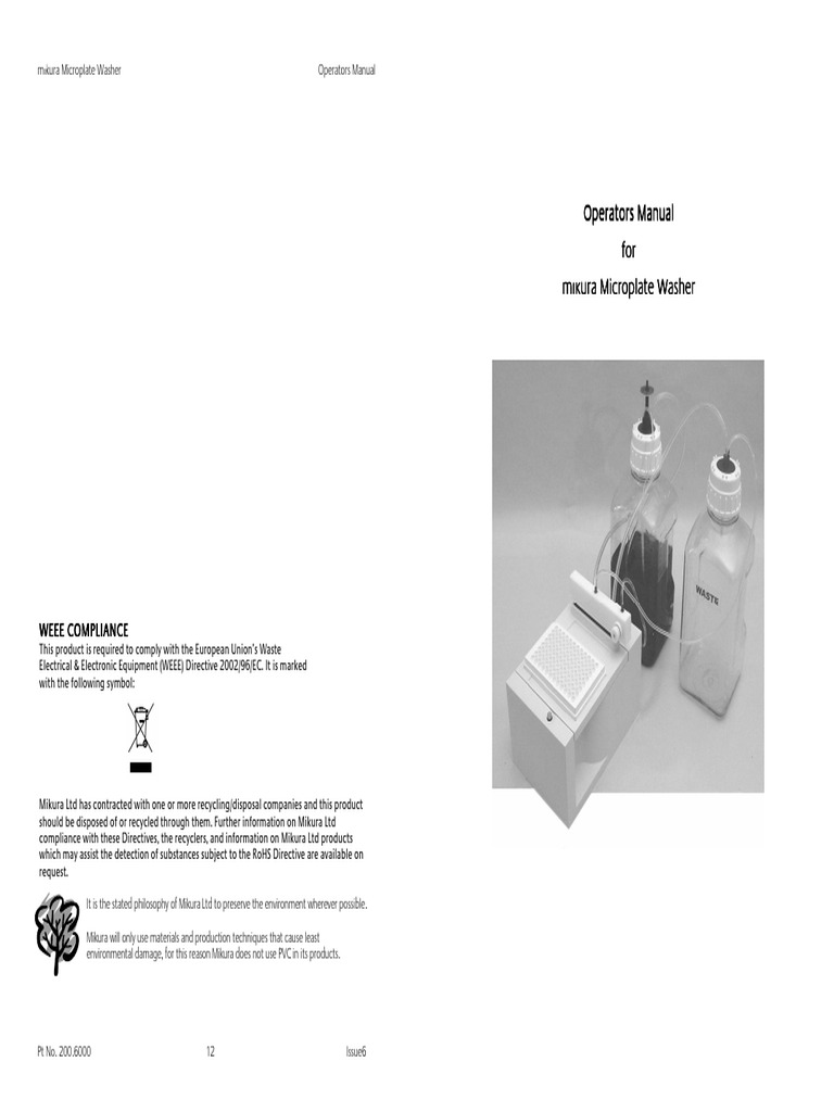 Mikura Microplate Washer 200 Series Manual | PDF