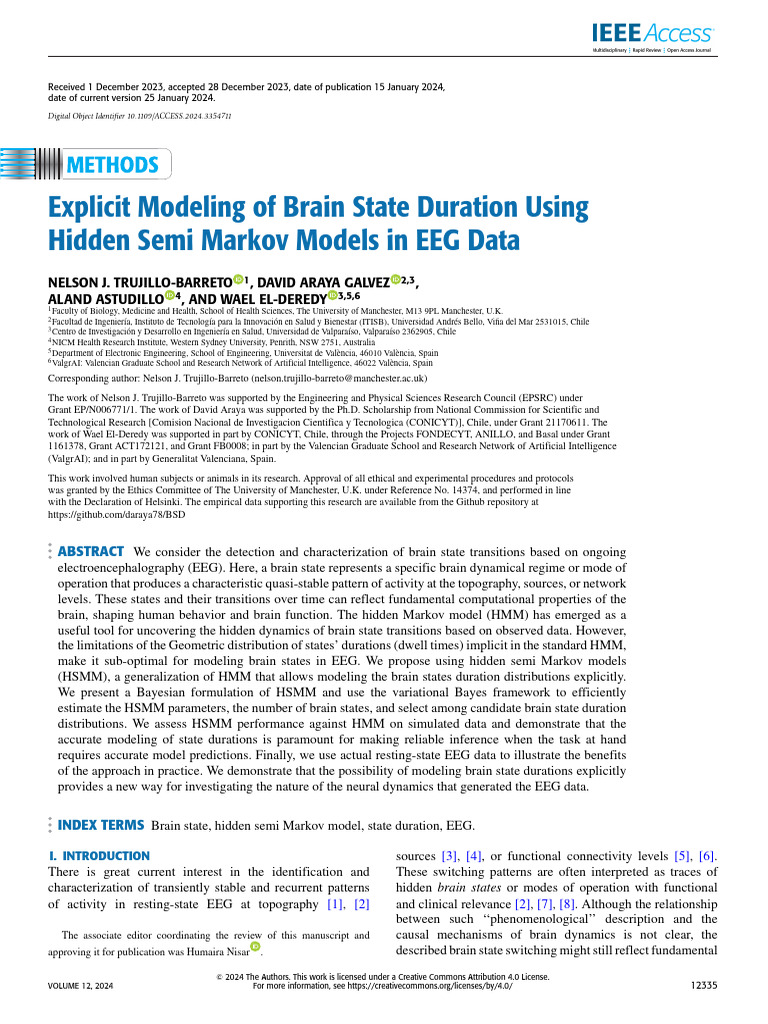 Modeling Brain State Durations in EEG | PDF | Bayesian Inference ...