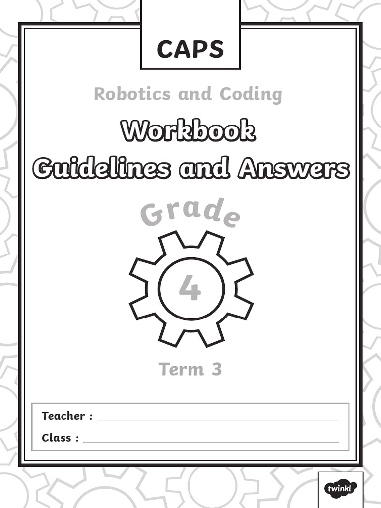 Grade 4 Robotics & Coding Workbook | PDF | Robot | Robotics