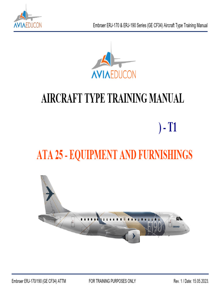 Embraer ERJ-170/190 ATA 25 Overview | PDF | Cockpit | Airliner