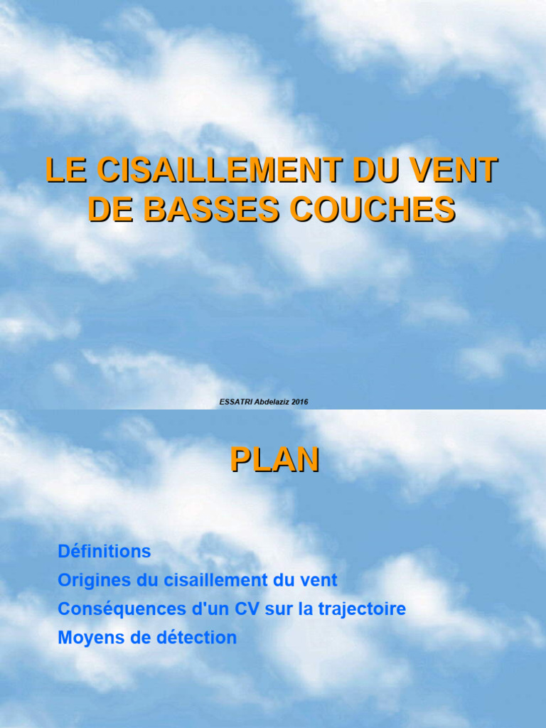 Comprendre le cisaillement du vent | PDF | Plaie | Orage