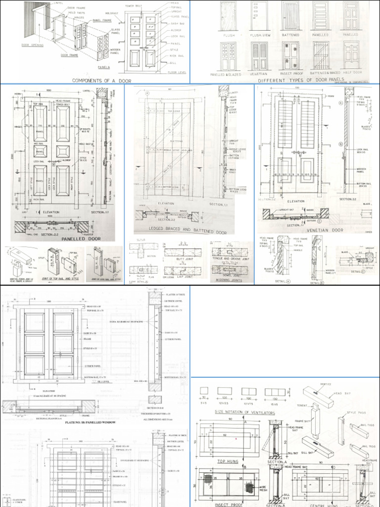 Doors and Windows Sheet | PDF
