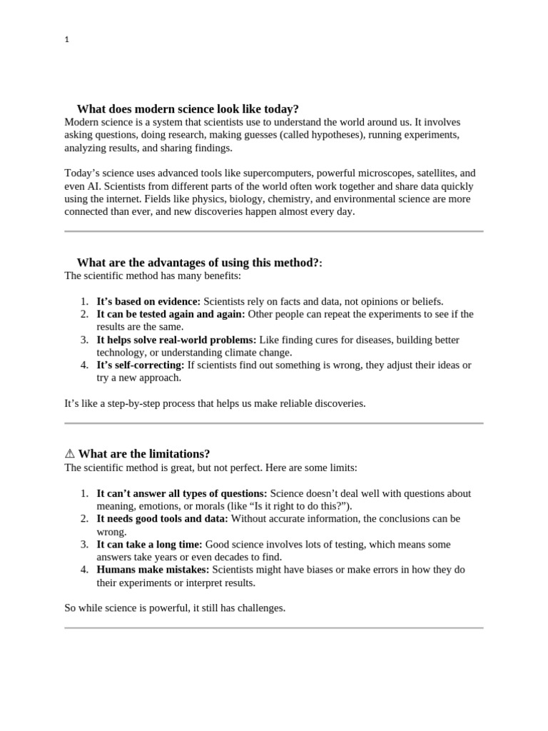 Modern Scientific Method | PDF | Science | Scientific Method