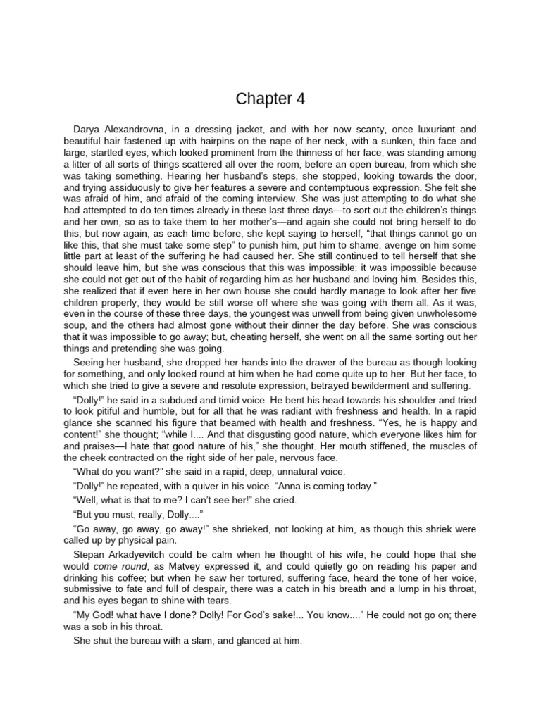 Anna Karenina Chapter 4-6 | PDF | Anna Karenina