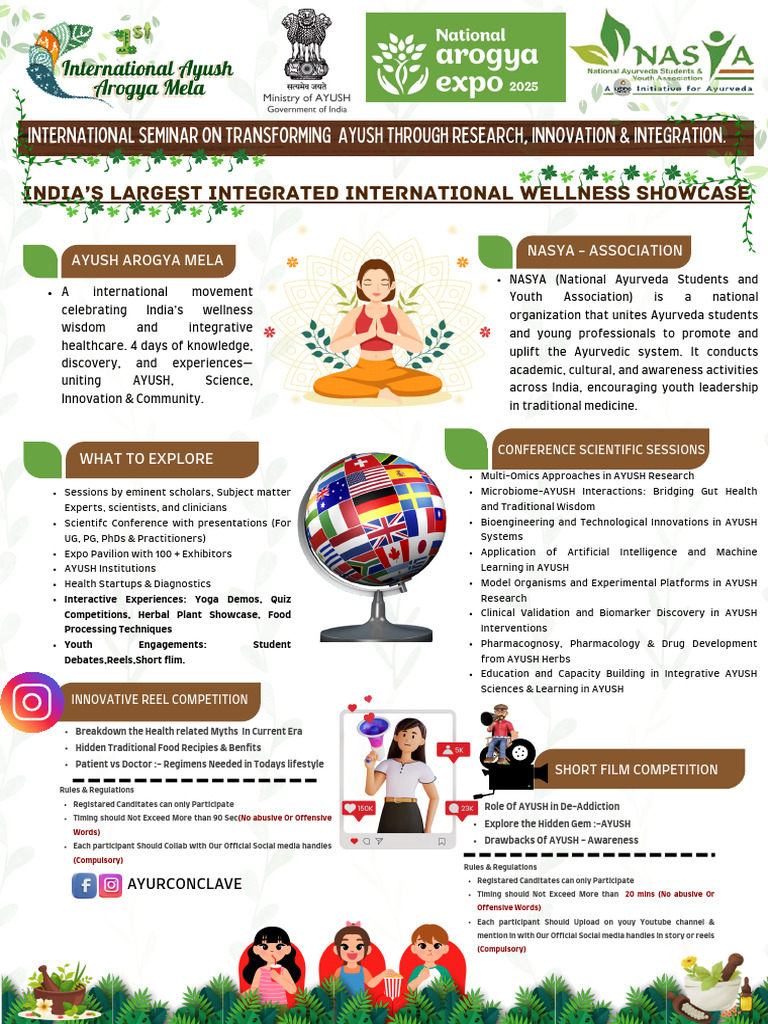1st International Ayush Arogya Mela PDF | PDF | Ayurveda | Science