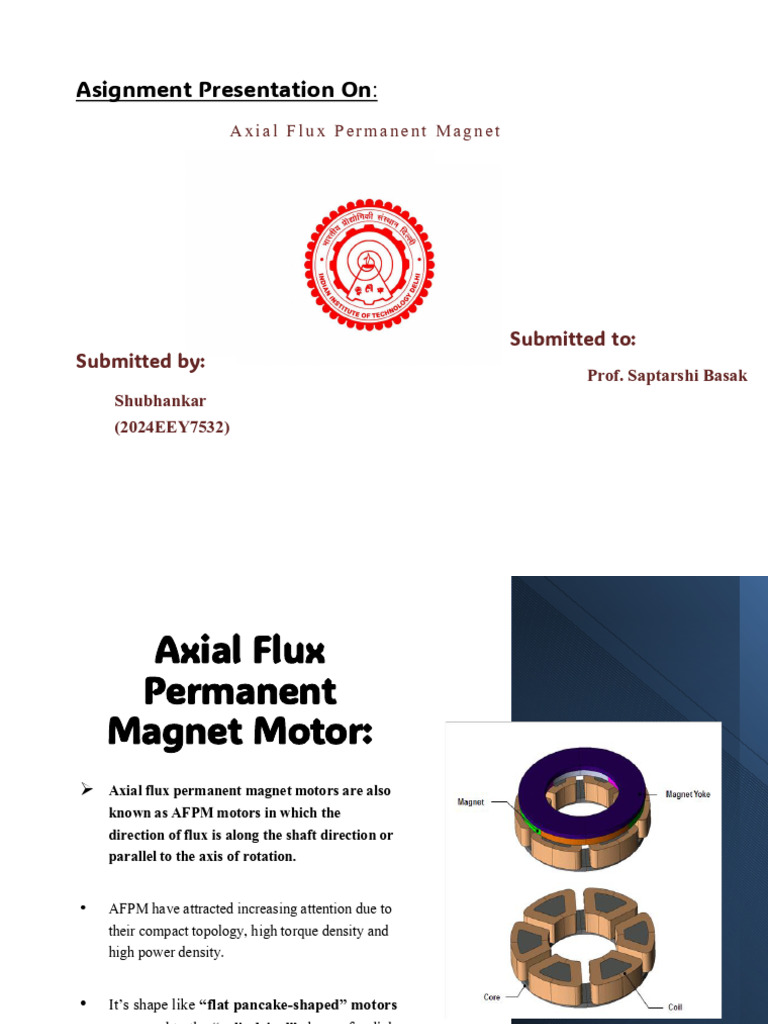 Axial Flux Permanent Magnet Motors Overview | PDF | Electric Motor ...