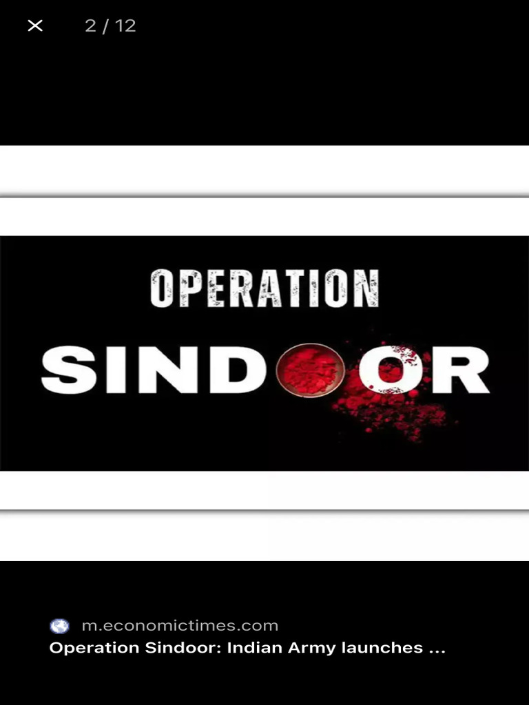 Operation Sindoor: A Child-Friendly Tale | PDF