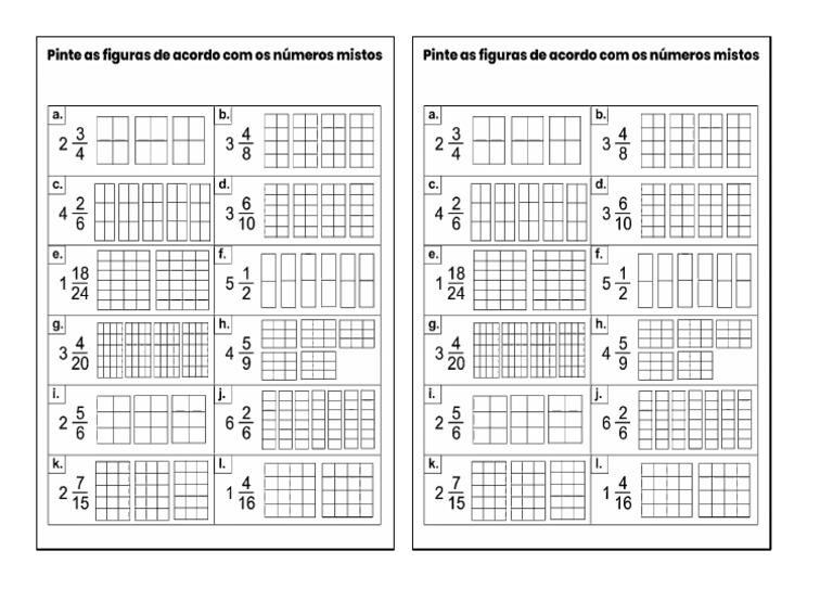 Atividade Número Misto | PDF