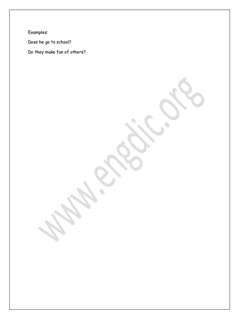 Present - Indefinite - Tense Part 3 | PDF
