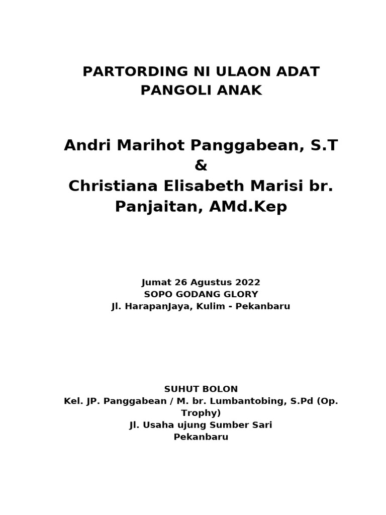 Andri Marihot Panggabean | PDF
