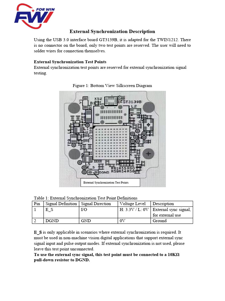 External Sync Signal Setup Guide | PDF