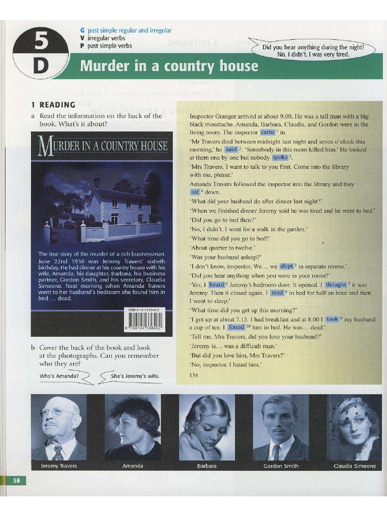 Past Simple - Murderer | PDF
