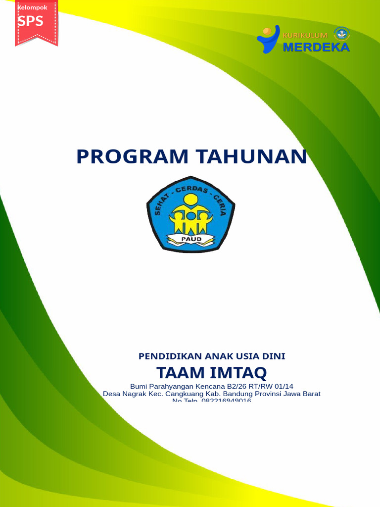Cover Prota Paud | PDF
