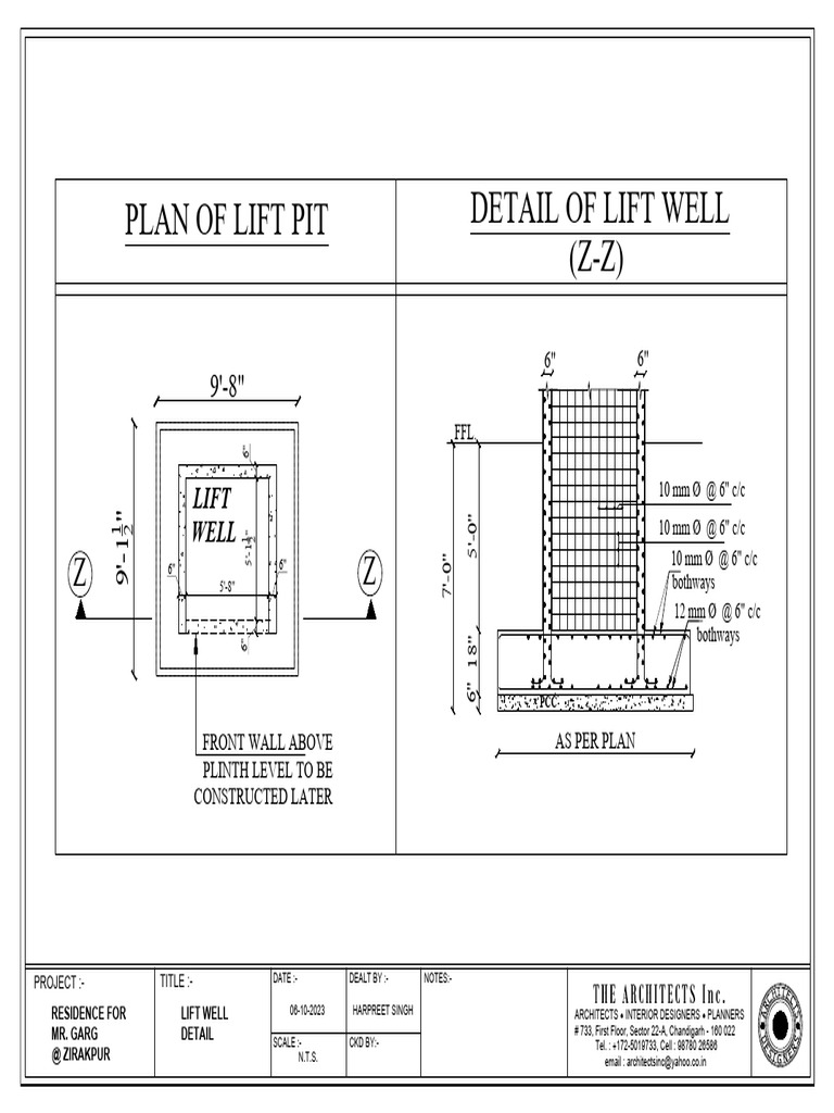 Lift Well Detail | PDF