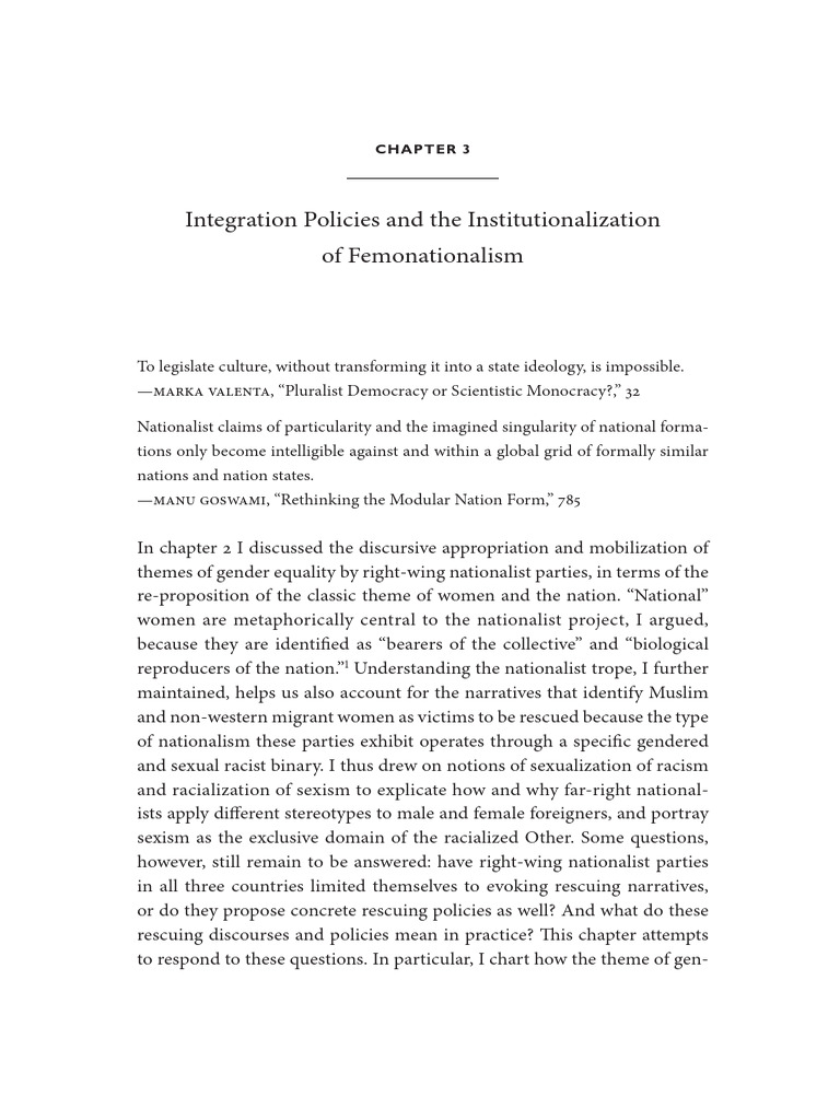 Gender Equality in Civic Integration Policies | PDF | Nationalism ...