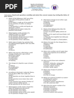 Science 8 3rd Quarter Exam Guide | PDF | Matter | Chemical Elements