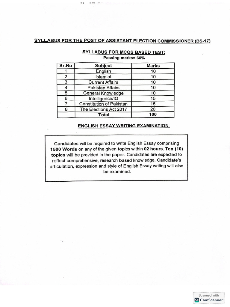 AEC Syllabus 2025 | PDF