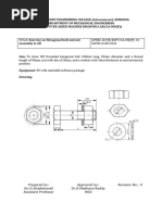 Nut and Bolt Design in AutoCAD 2D | PDF