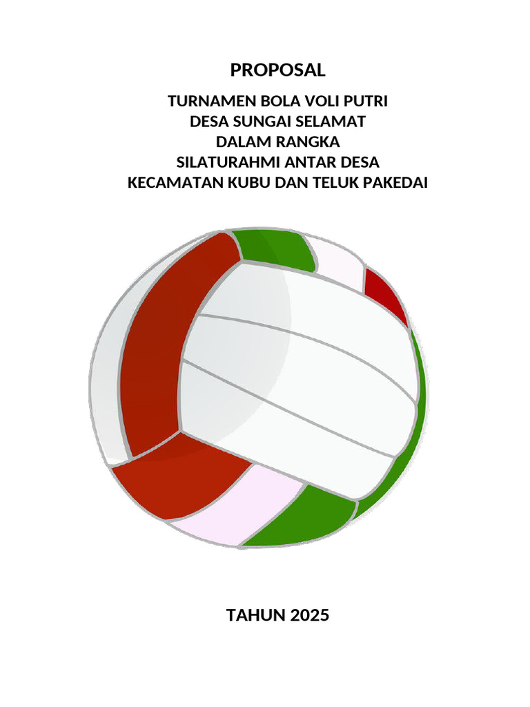Proposal Bola Volley | PDF
