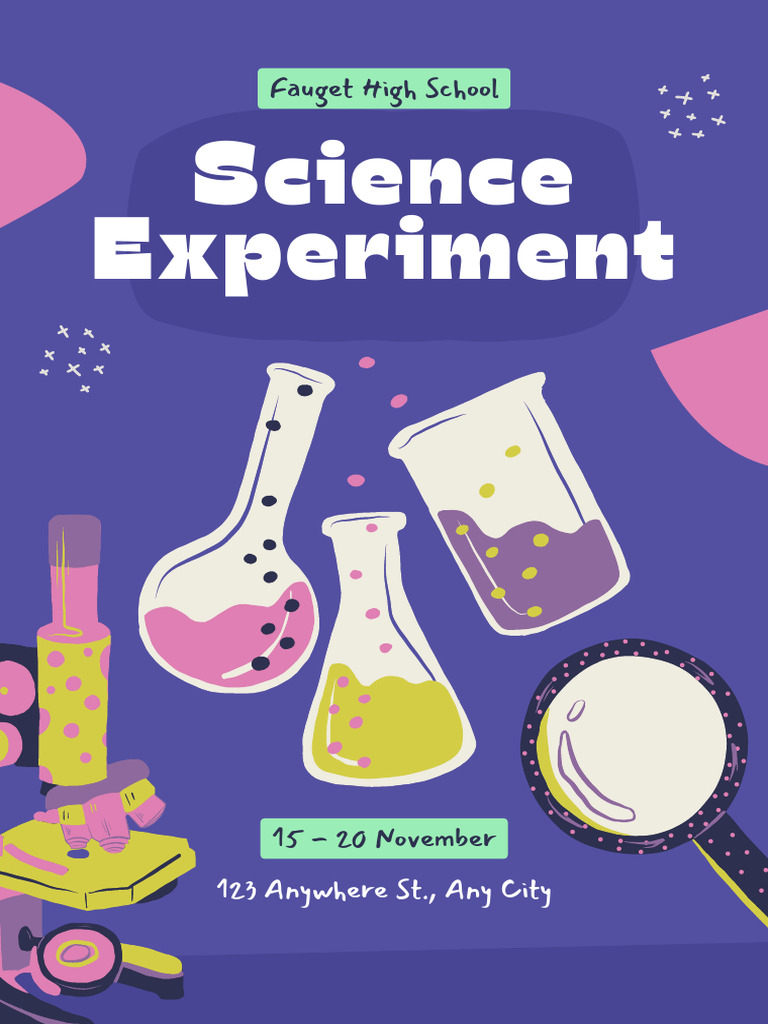 Blue Colorful Illustration Science Experiment Poster - 20250728 ...
