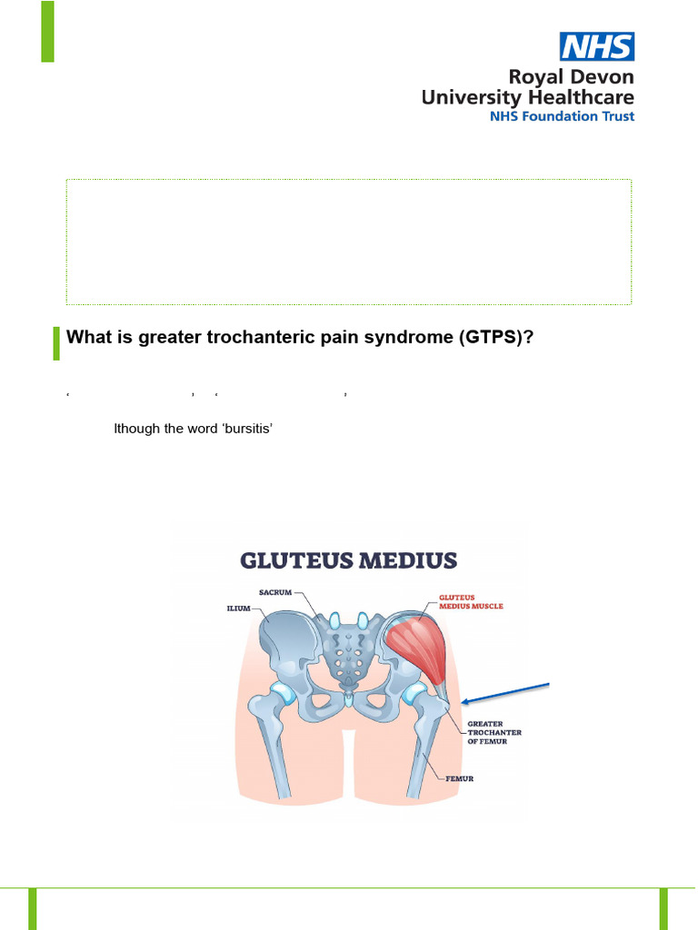 GTPS Management and Exercise Guide | PDF | Hip | Diseases And Disorders