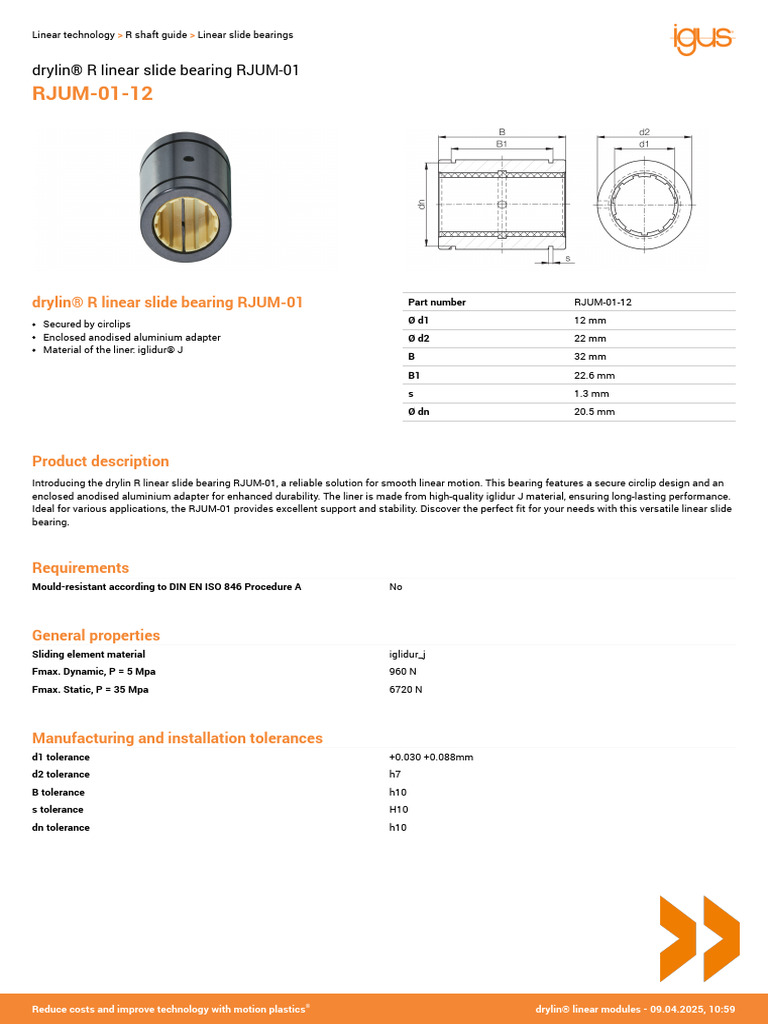 DRL Data Rjum-01-12 en | PDF | Engineering Tolerance | Bearing (Mechanical)