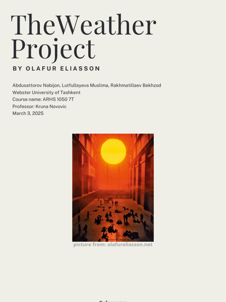 The Weather Project - PDF 2 | PDF