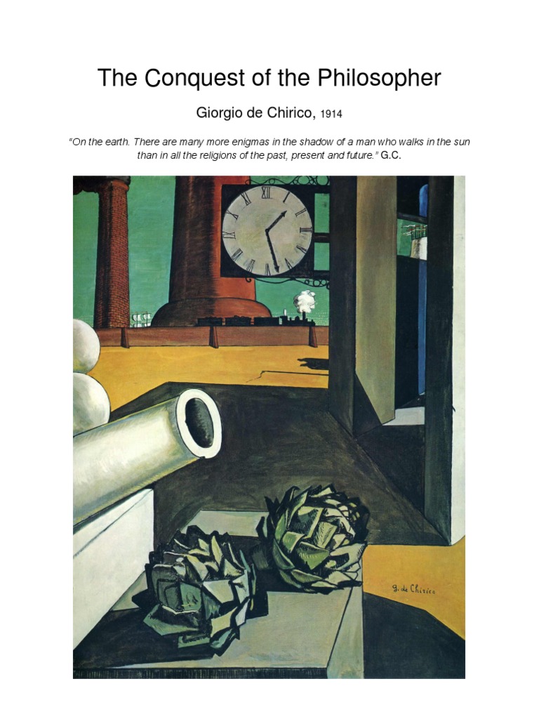 De Chirico's "The Philosopher's Conquest" Analysis | PDF | Friedrich ...