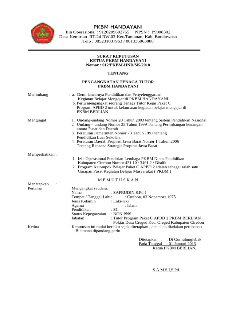 SK Pak Yudi | PDF