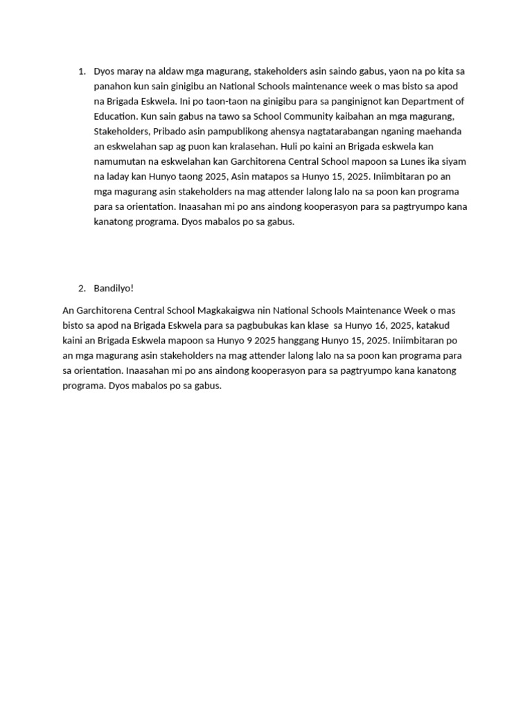 Bandilyo | PDF