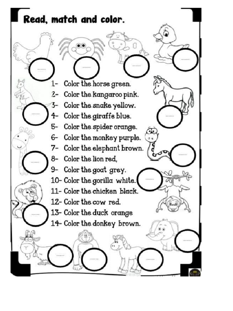 Animals and Colors | PDF