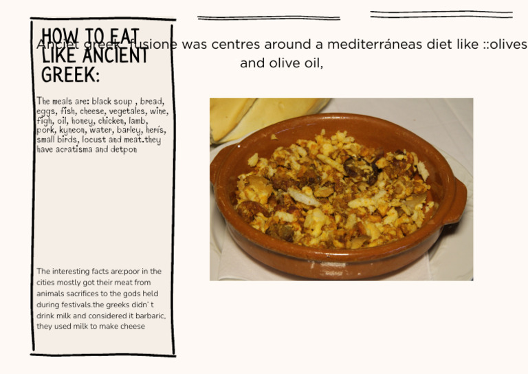 Ancient Greeks Foods | PDF