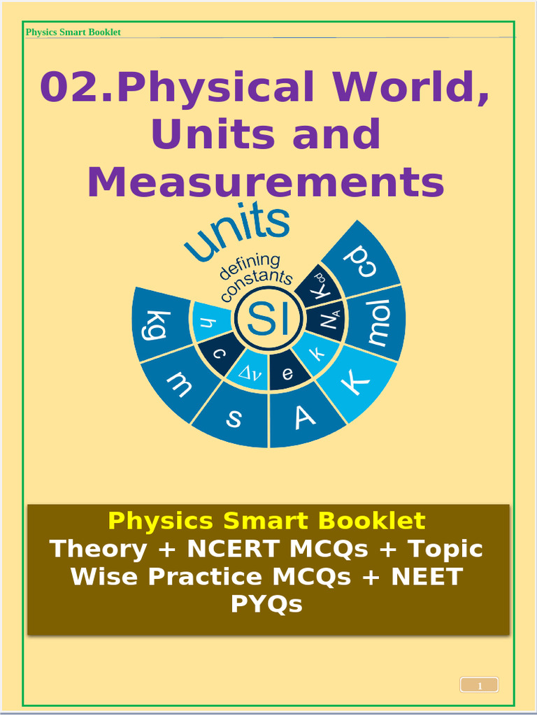 Physical World and Measurement Overview | PDF | Force | International ...