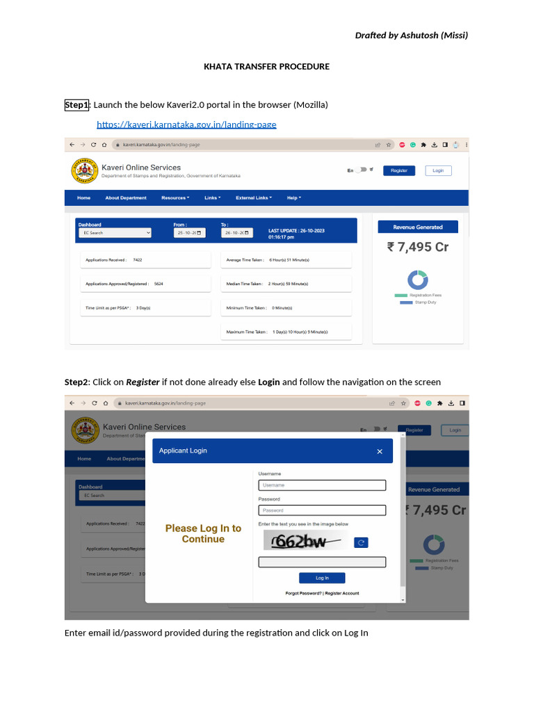 Khata Transfer Procedure | PDF | Computer Access Control | Computing