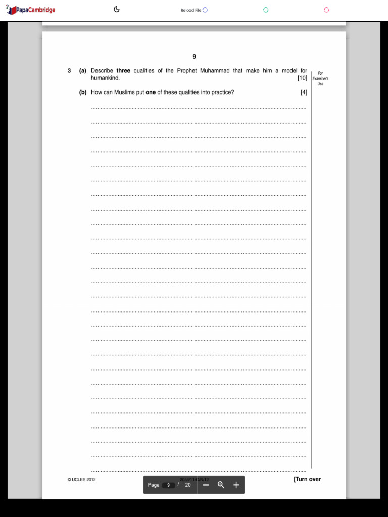 2058 - w12 - QP - 11.PDF CAIE PapaCambridge | PDF | Banu Hashim ...