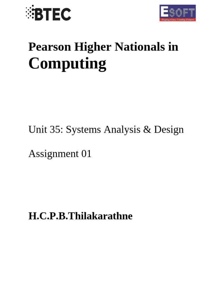 Computing: Pearson Higher Nationals in | PDF | Software Prototyping | Software Development Process