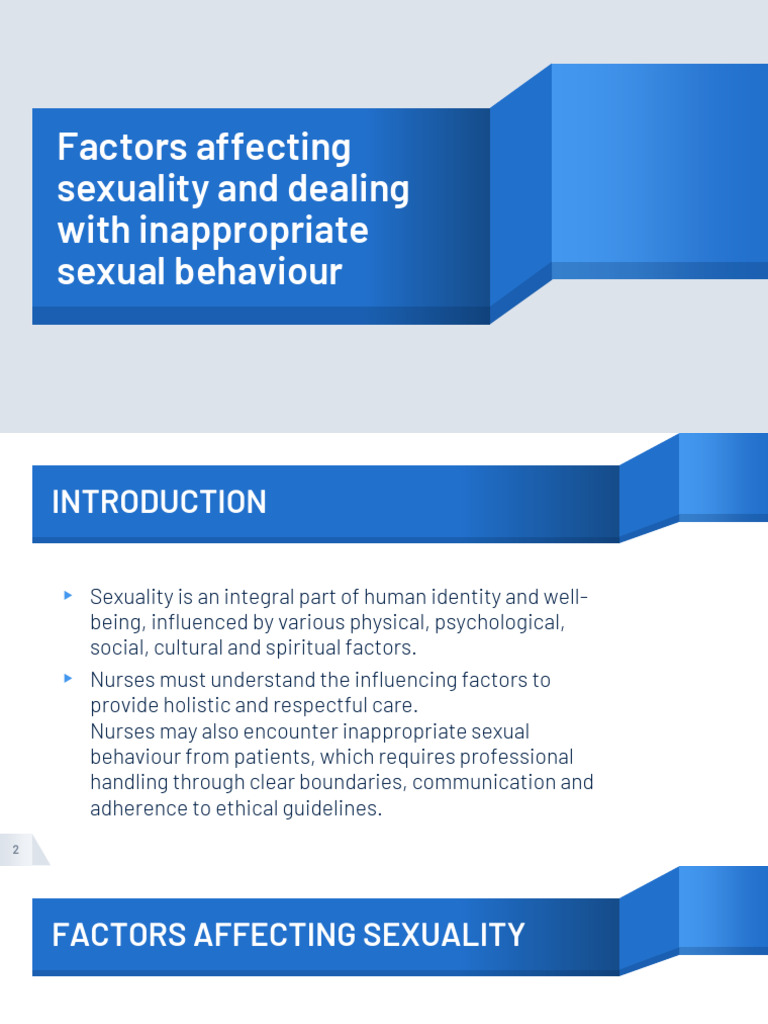 Understanding Sexuality and Inappropriate Behavior | PDF | Human ...