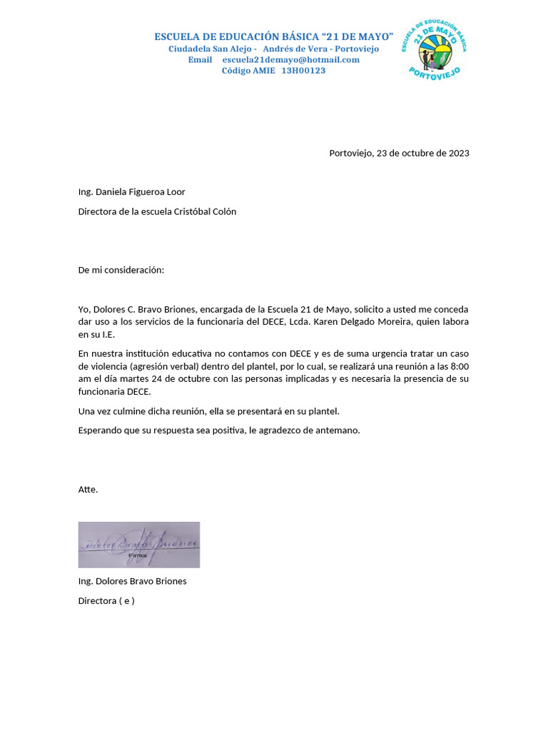 solicitud DECE | PDF