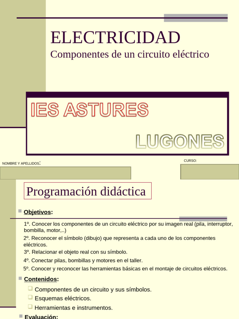 Símbolos y componentes de circuitos eléctricos | PDF | Ingenieria ...