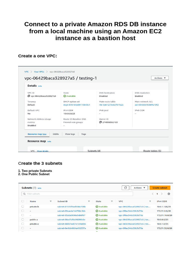 Rds With Private Connection | PDF