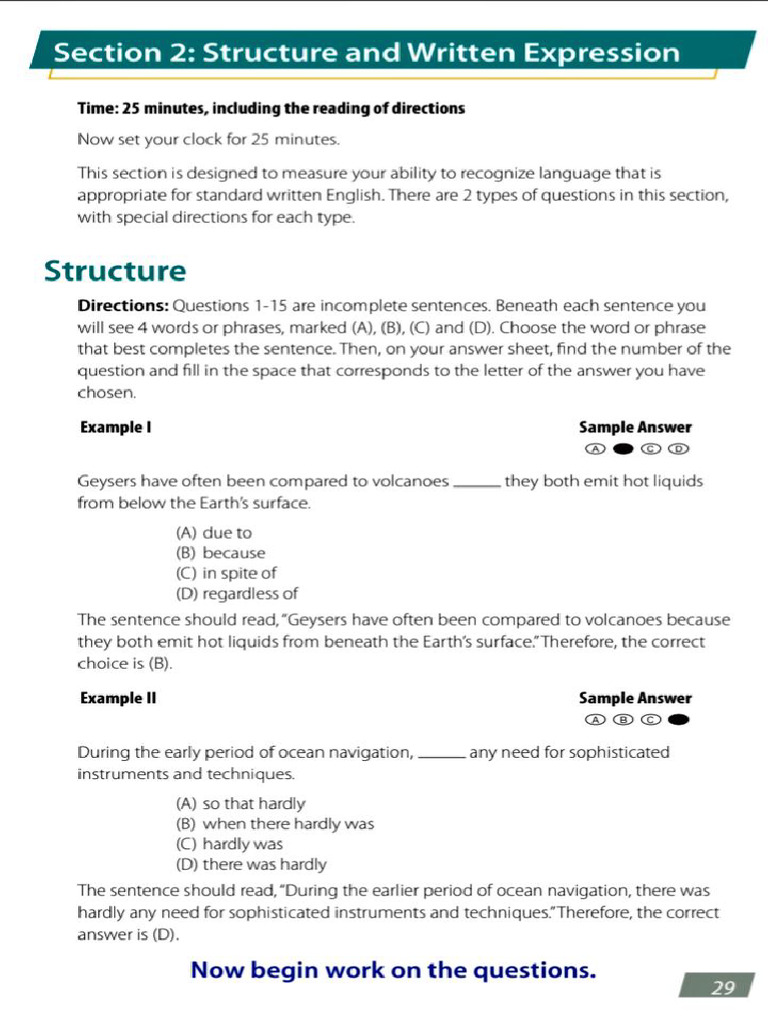 Structure and Writing Tofle Itp | PDF