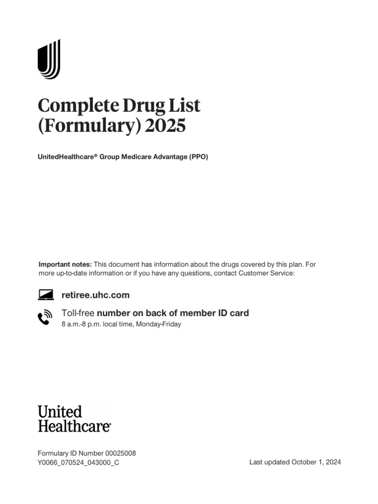 2025 Usi Complete Drug List | PDF | Generic Drug | Prescription Drugs
