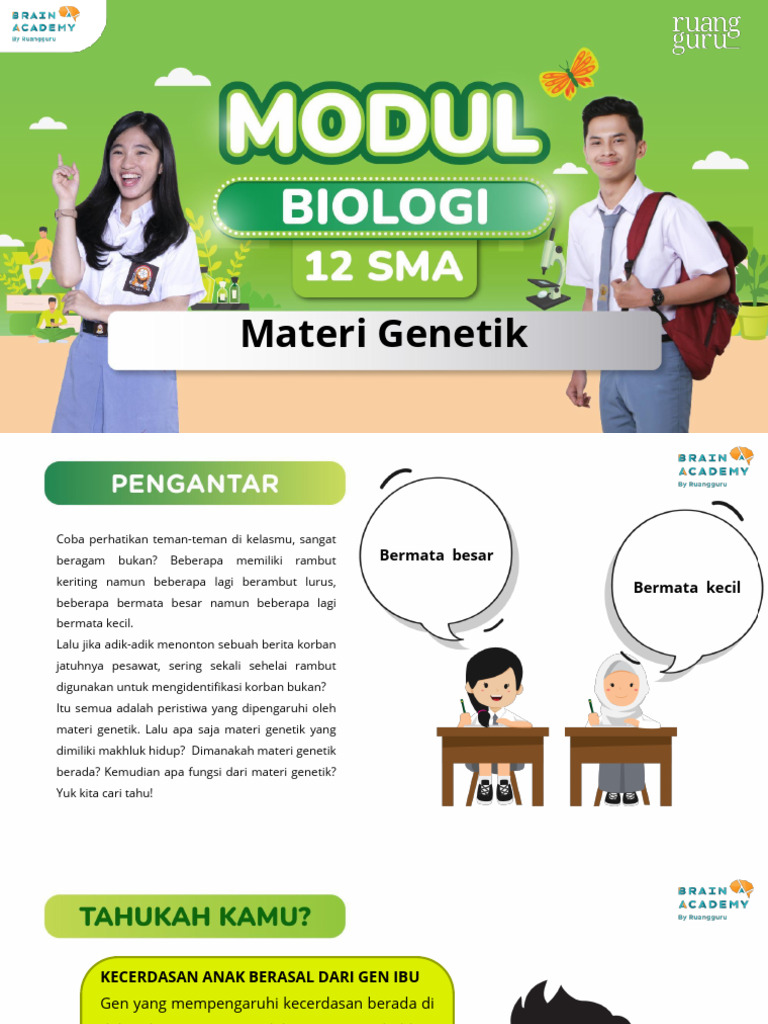 Definisi dan Fungsi Materi Genetik | PDF