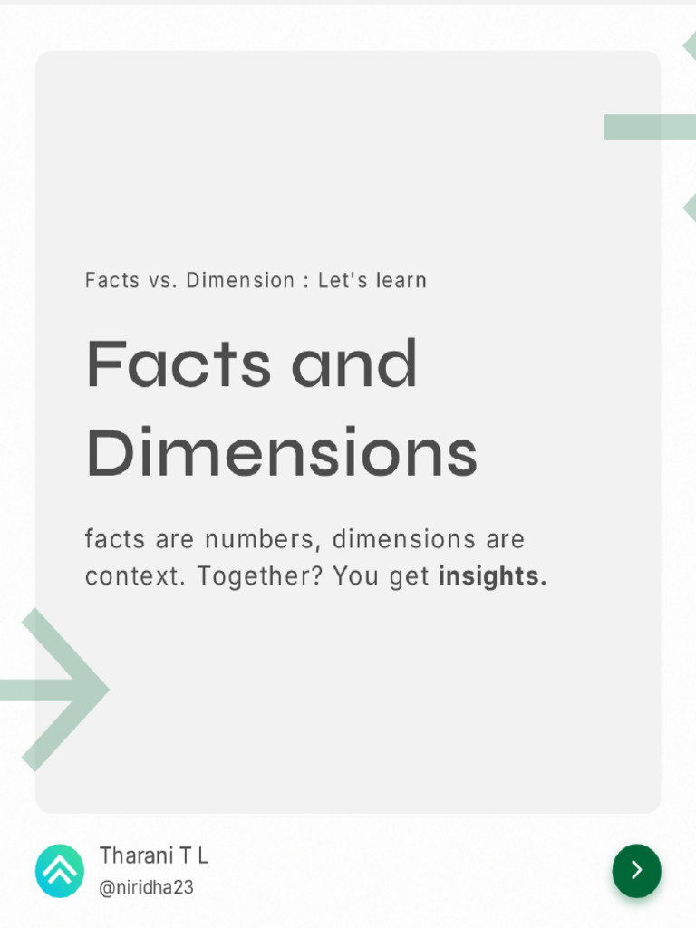 Facts N Dims | PDF