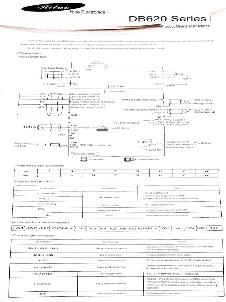 DB620 Manual (Captured and Translated) | PDF