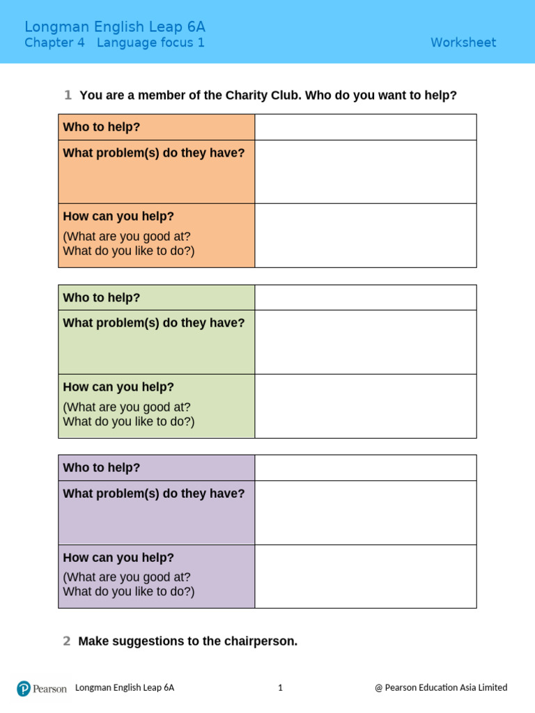 Leap6A4 - Classroom - Activities - Kit (LF1) | PDF