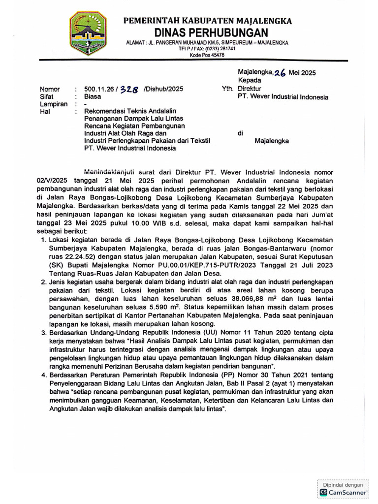 Lainnya - Surat Keterangan Tidak Memperlukan Pertek | PDF