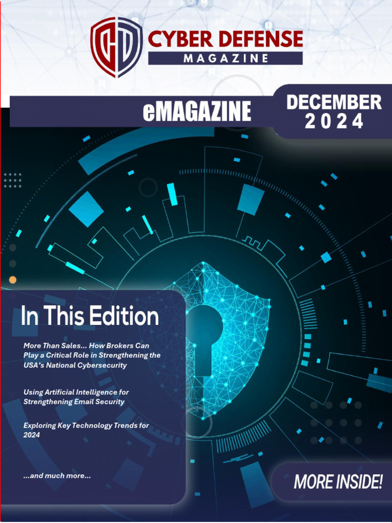James Edgar Cyber Defense Magazine 2024 Dec Edgar | PDF | Security | Computer Security